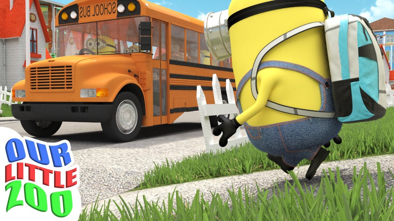 Wheels on the Bus (part 5) - Minions Nursery Rhymes - YouTube