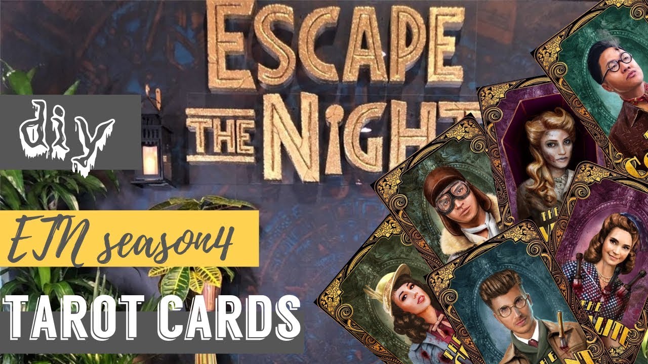 How to make ETN tarot cards | DIY tarot cards | Escape The Night 4 ...