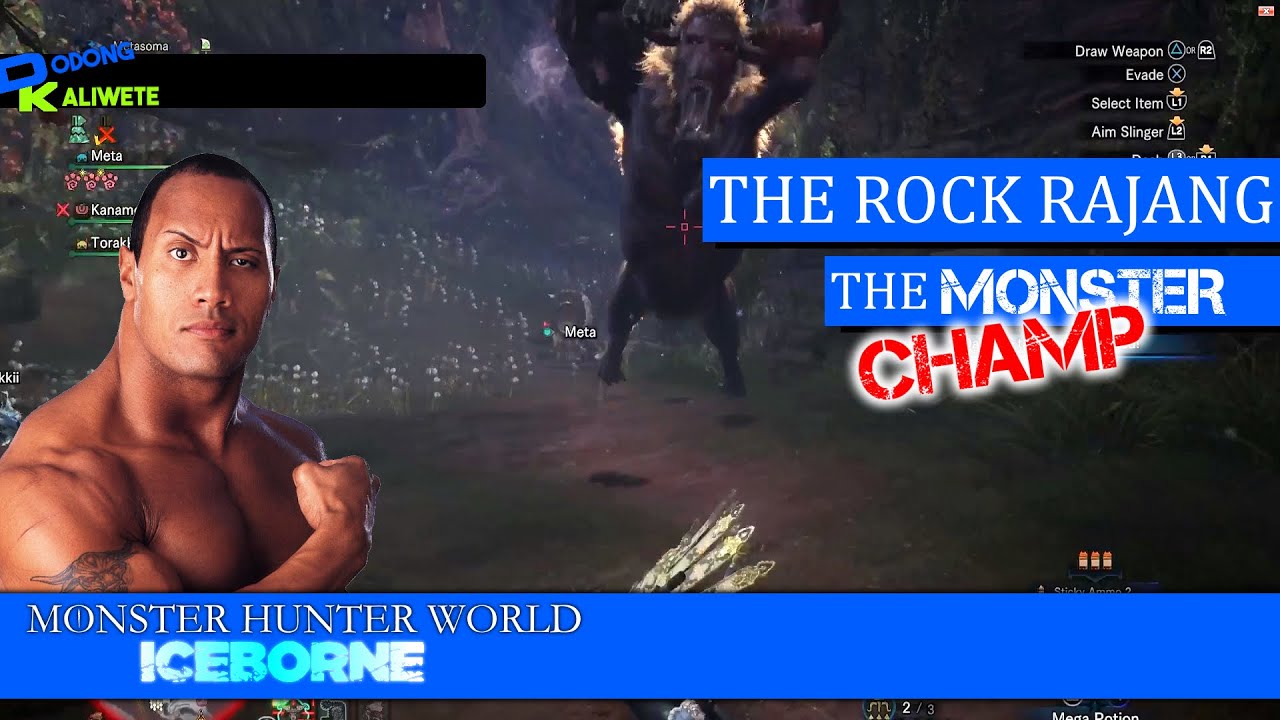 MHW: Iceborne | The rock rajang the monster Champ - YouTube