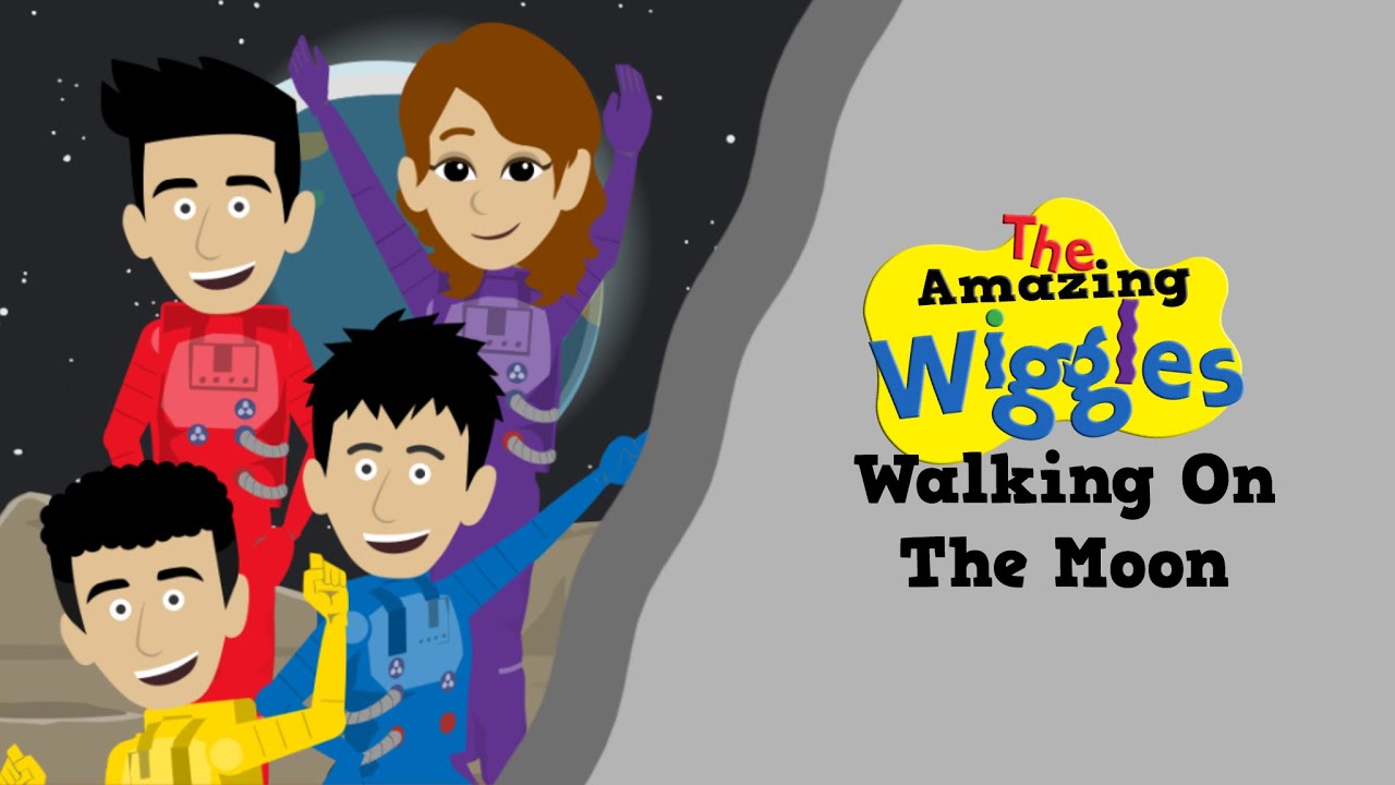 Walking On The Moon (Wiggly Animation) | The Amazing Wiggles - YouTube