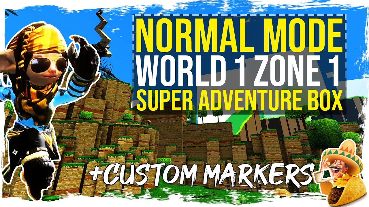 Guild Wars 2 - Super Adventure Box - Normal Mode - World 1 - Zone 1 ...