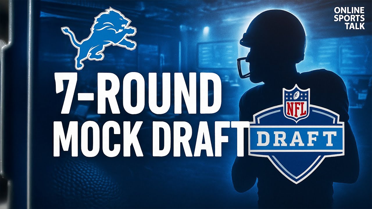 Detroit Lions 7 Round Mock Draft - YouTube