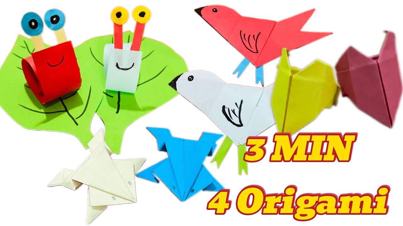 DIY easy origami paper craft ideas | handmade paper art | paper craft ...