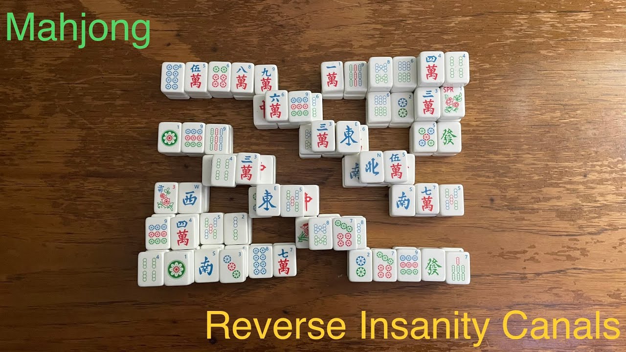 Mahjong Layout: Reverse Insanity Canals - YouTube