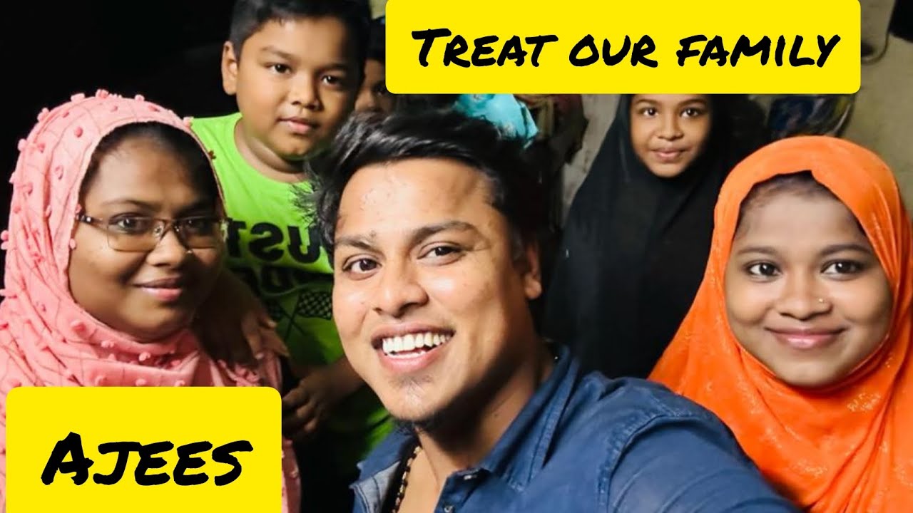 ️my brother Ajees ️ dinner | treat our family ️ | ajsistersvlog | ajees ...