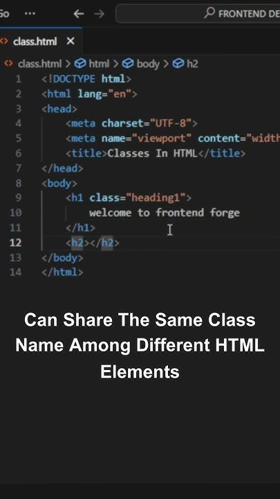 Classes In Html Coding Html Programming Htmltags Html5 Class Htmlcss Webdevelopment