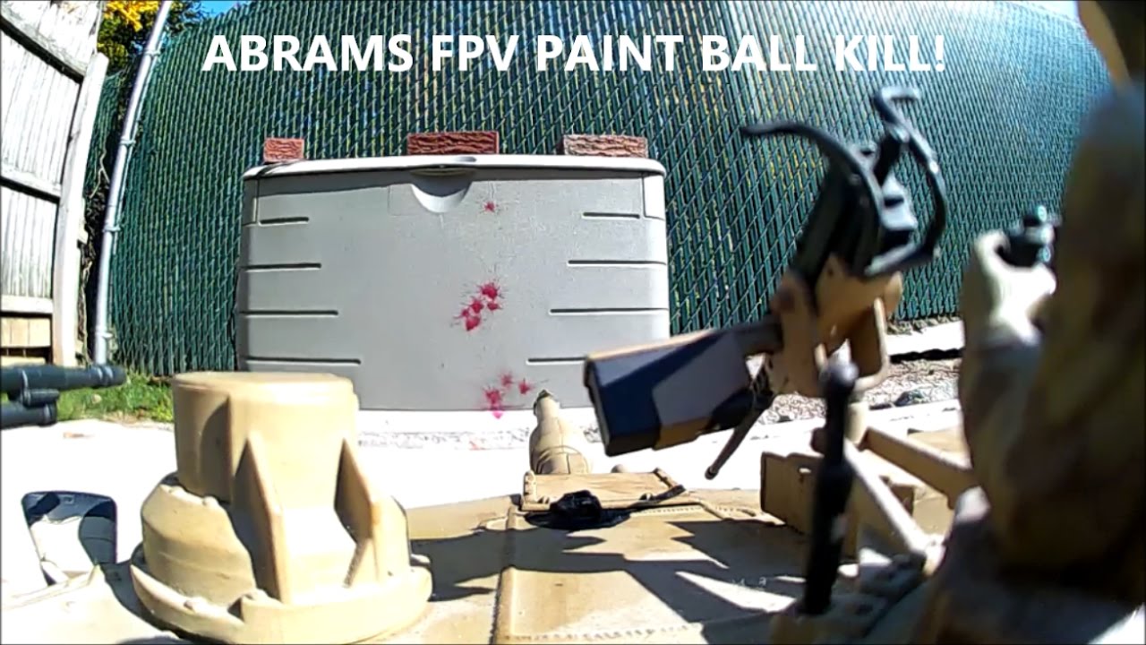 VS marui Abrams battle tank shoots paintballs FPV - YouTube