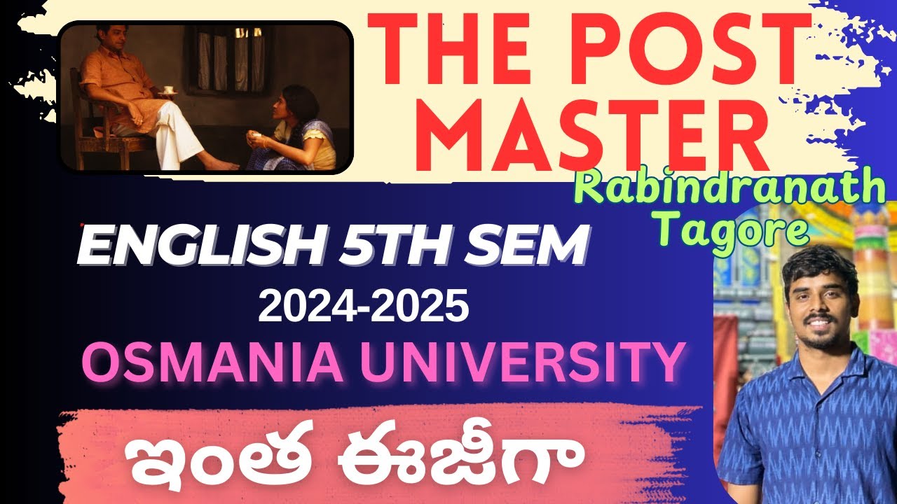 #Thepostmaster The post master by Rabindranath Tagore summary 5th ...
