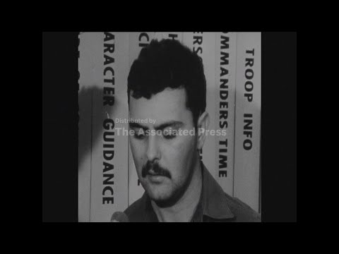 SYND 21 11 69 US ARMY SARGEANT MICHAEL BERNHARDT GIVES HIS ACCOUNT OF US TROOPS KILLING ...