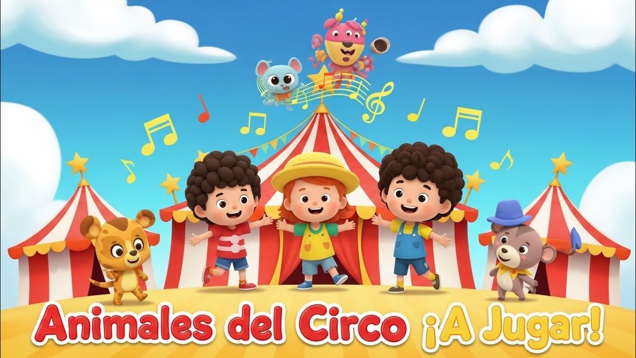 🎪 Cantamos y jugamos con los animales del circo 🐘🦁🐒 - YouTube