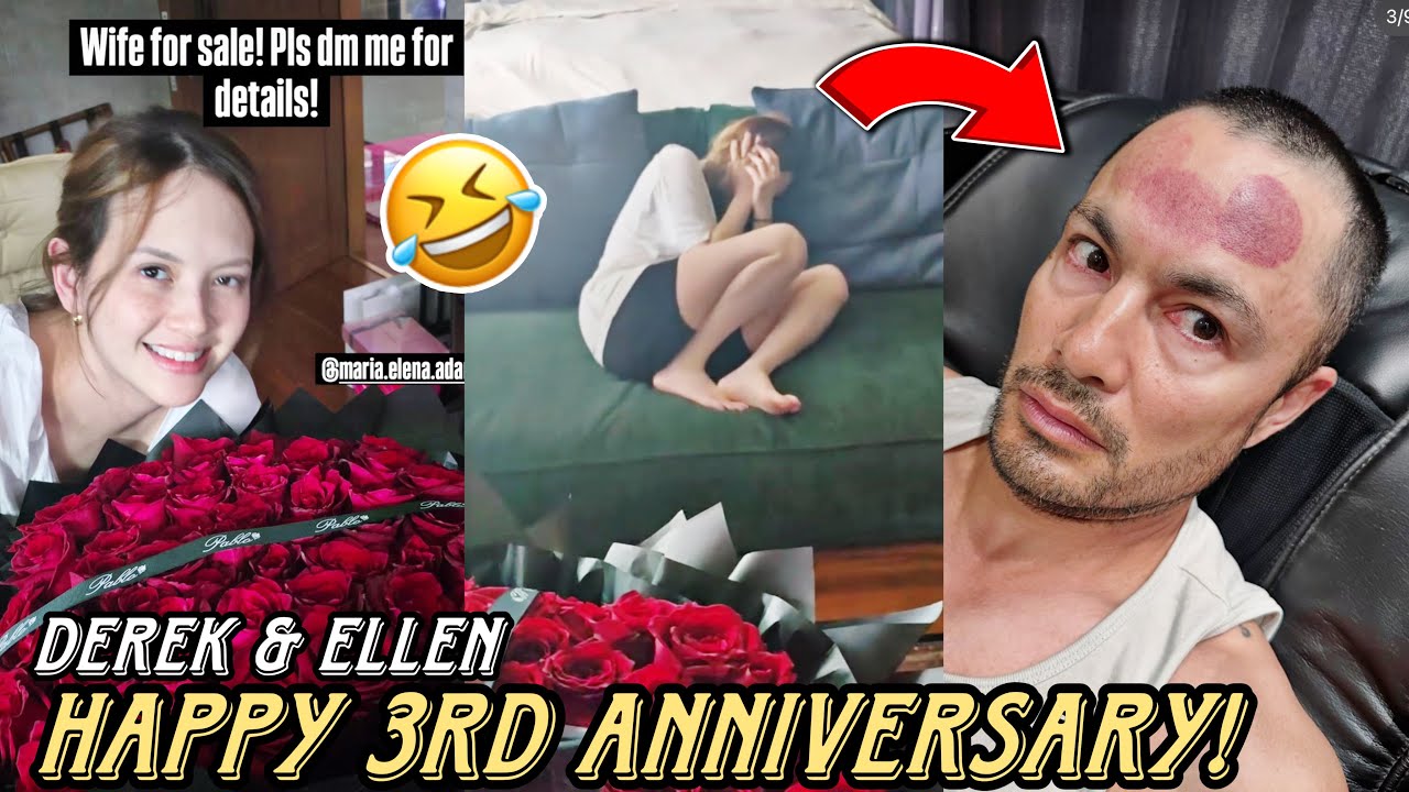 ELLEN ADARNA DI MAITAGO ANG KILIG SA 3RD ANNIVERSARY SURPRISE SA KANYA NI DEREK! WIFE FOR SALE ...