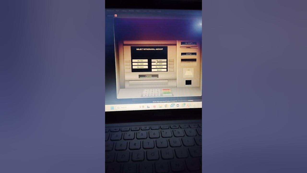 ATM Simulation part-2 #java #codemasters #code #codingwithpri #viralshorts #beginer #javaswing ...