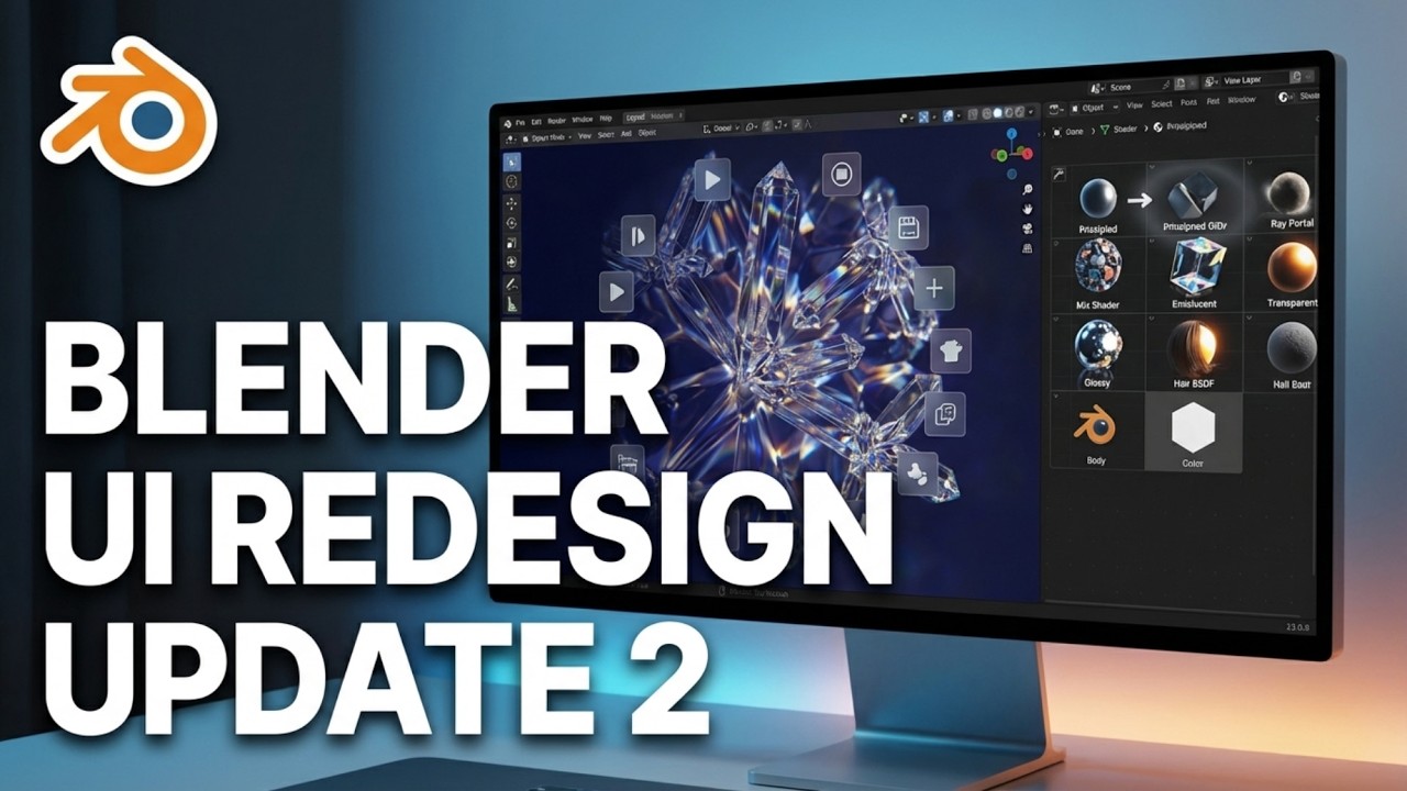 blender ui redesign update 2 - YouTube