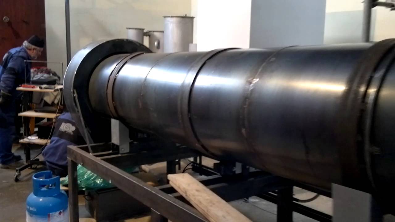 PROMETHEUS 50 kW gasifier coupled with dryer - YouTube