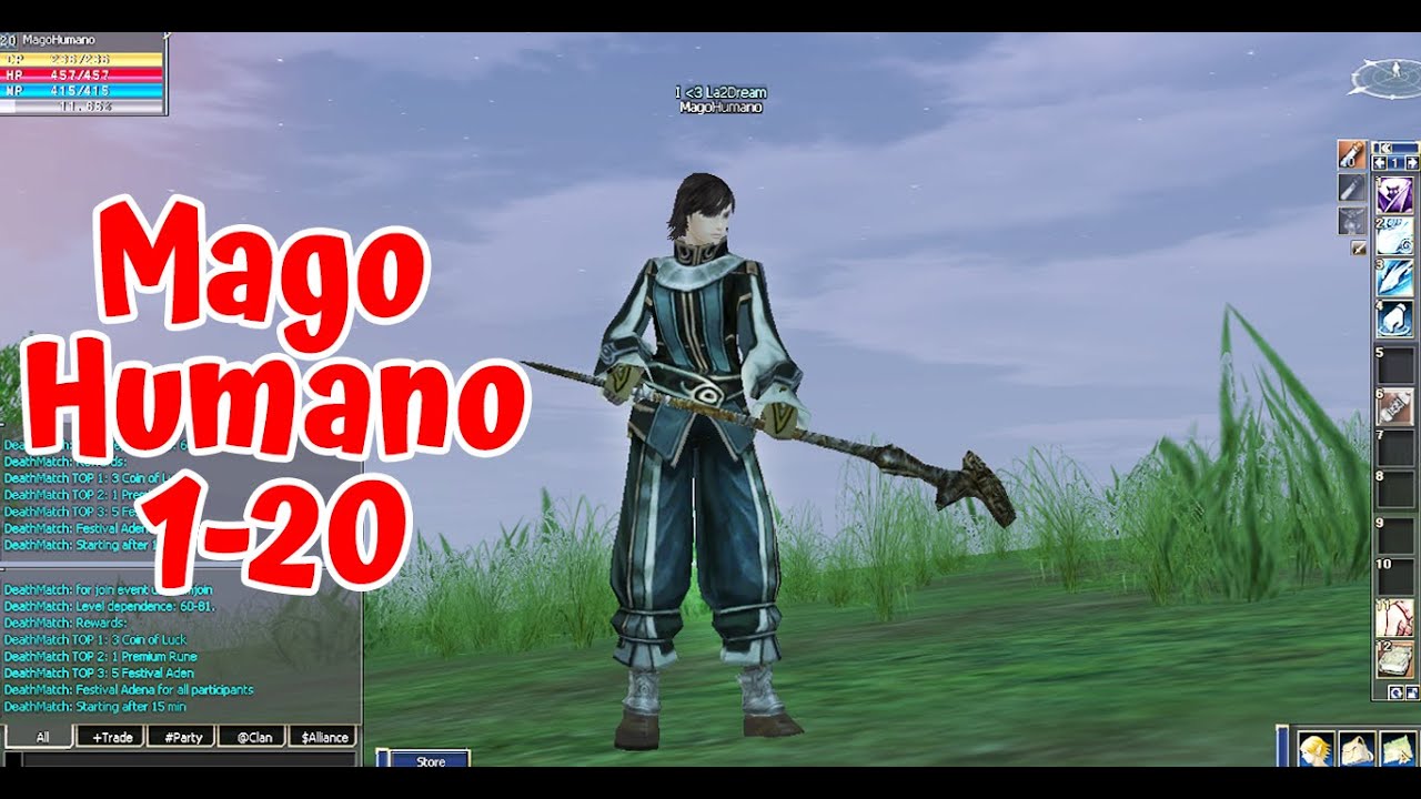 Mago Humano sin grado (1-20) - Epic Lineage 2 #Lineage 2 #interlude # ...