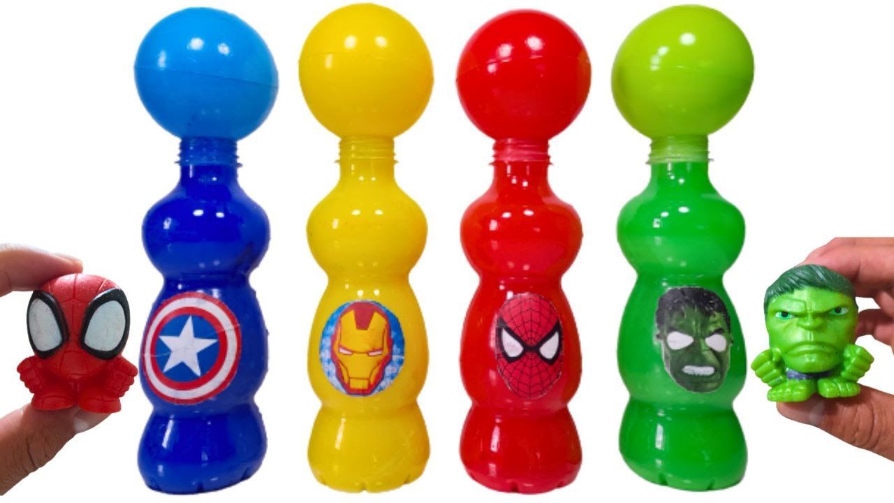 Satisfying Video l How to Make 5 Rainbow Coca Cola Bottles with ASMR ...