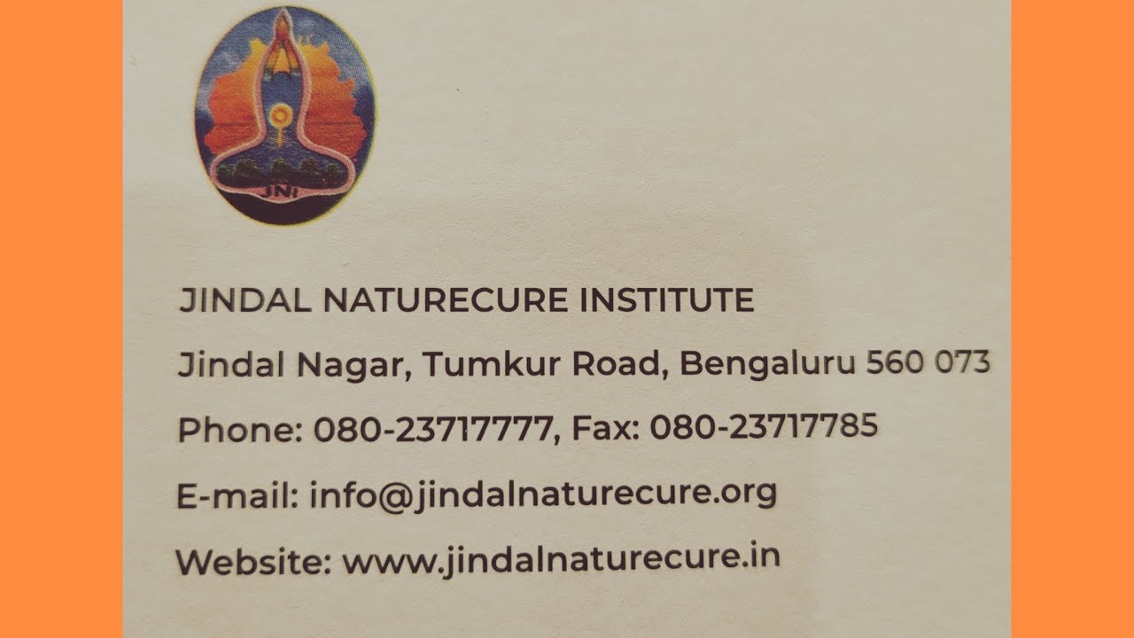 Jindal naturecure institute(JNI)Bengaluru#entry#day #supriya darak ...