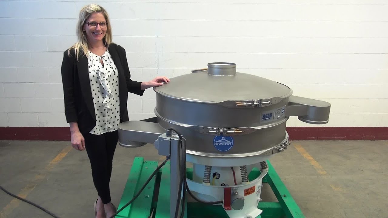 Sweco 40" Diameter Three Separation Vibratory Sifter Demonstration ...
