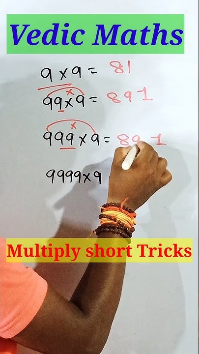Vedic maths |How to multiply any number by 9×9,99×99,999×999...etc in 3 sec |#shorts | - YouTube