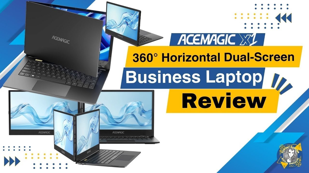 YouTube Exclusive! 360° Horizontal Dual-Screen Laptop - AceMagic X1 # ...