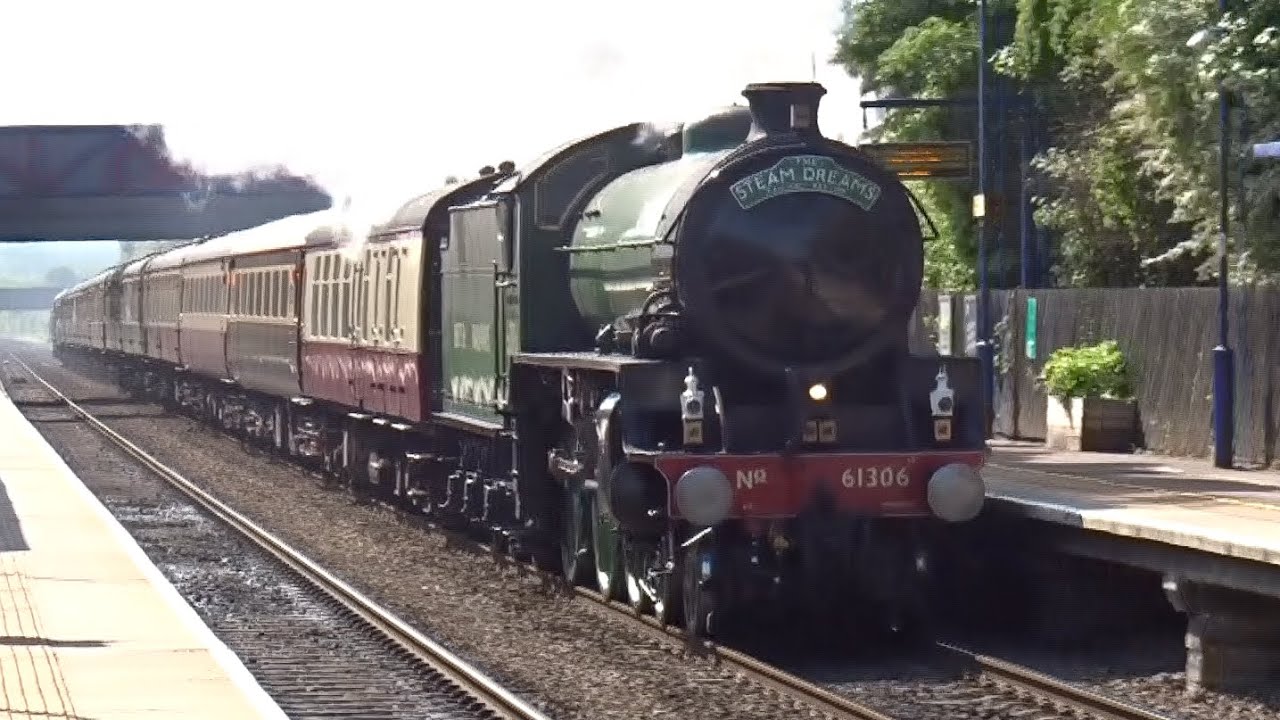 LNER B1 61306 Mayflower Steams through Haddenham & Thame Parkway! 27th ...