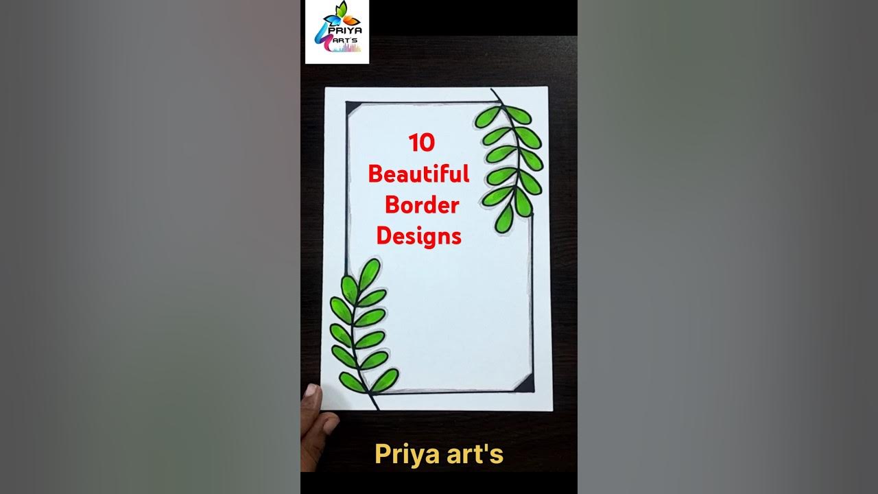 top 10 border designs | border design for project front page | rainbow ...