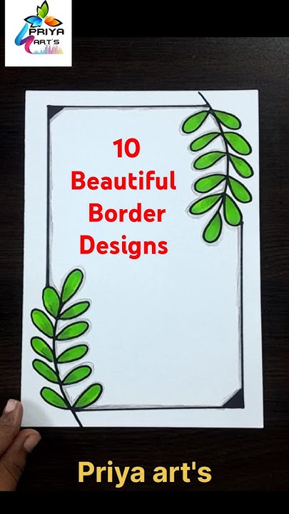 top 10 border designs | border design for project front page | rainbow ...