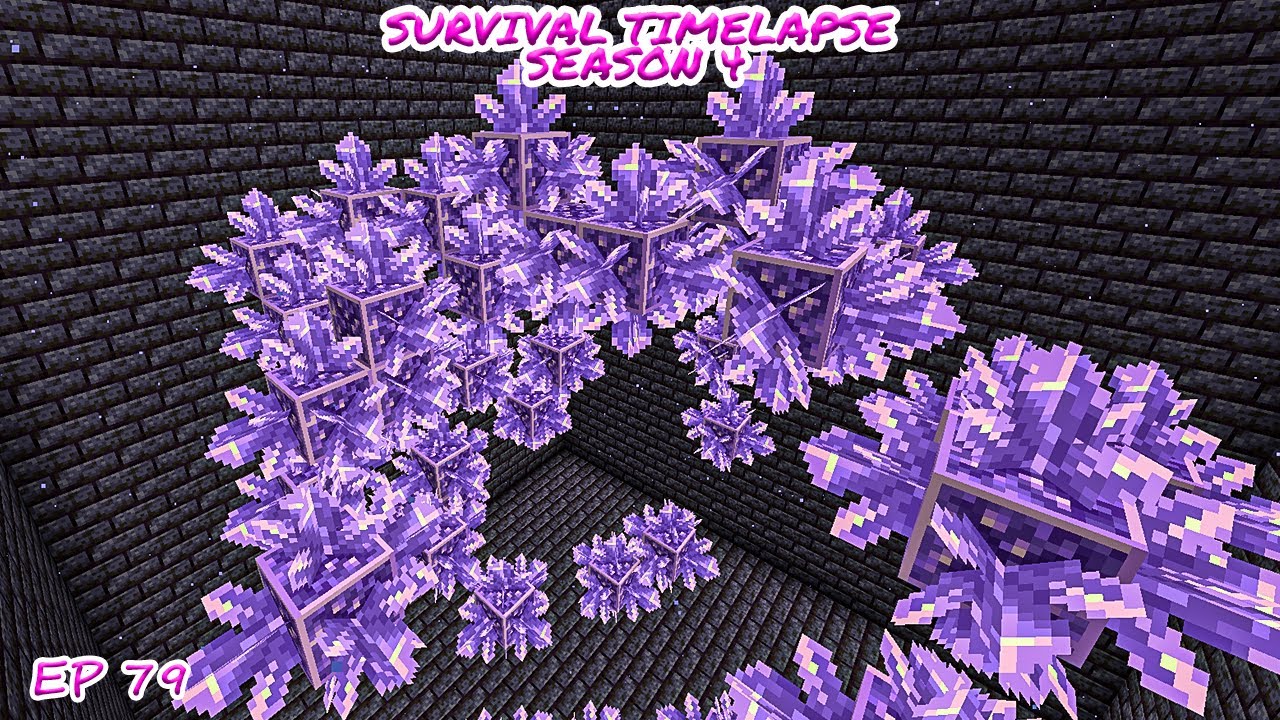 Amethyst Shard farm | Minecraft Survival Timelapse S4 Episode 79 - YouTube