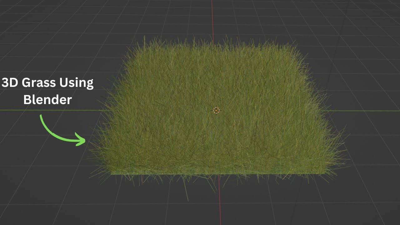 How To Create 3D Grass In Blender Just In 2min | Blender For Beginners ...