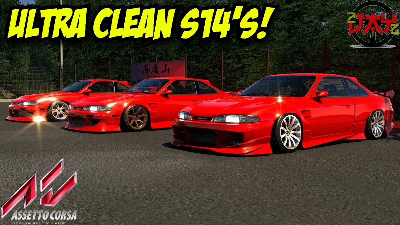 NEW & ULTRA CLEAN S14's Now In Assetto Corsa! A MUST HAVE! (Banger JP ...