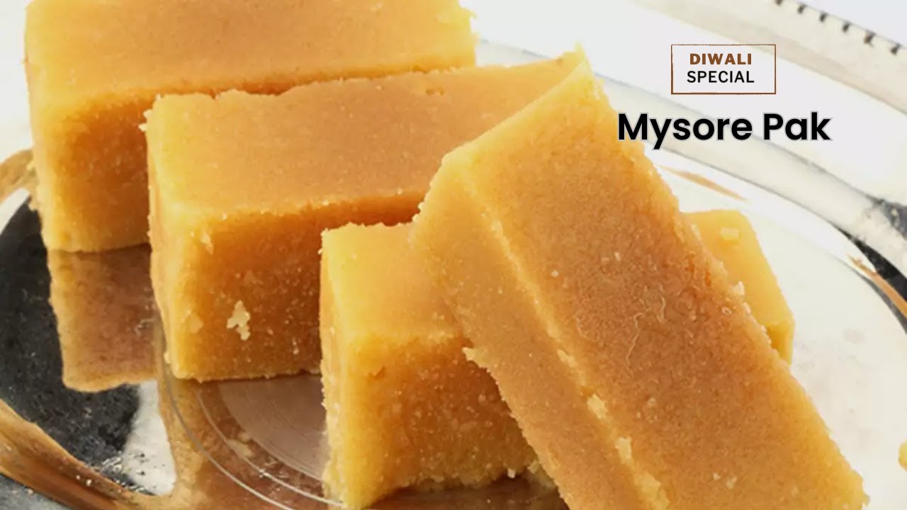 స్వీట్ షాప్ స్టైల్ లో పర్ఫెక్ట్ మైసూర్ పాక్ |Festive Special Mysore Pak ...