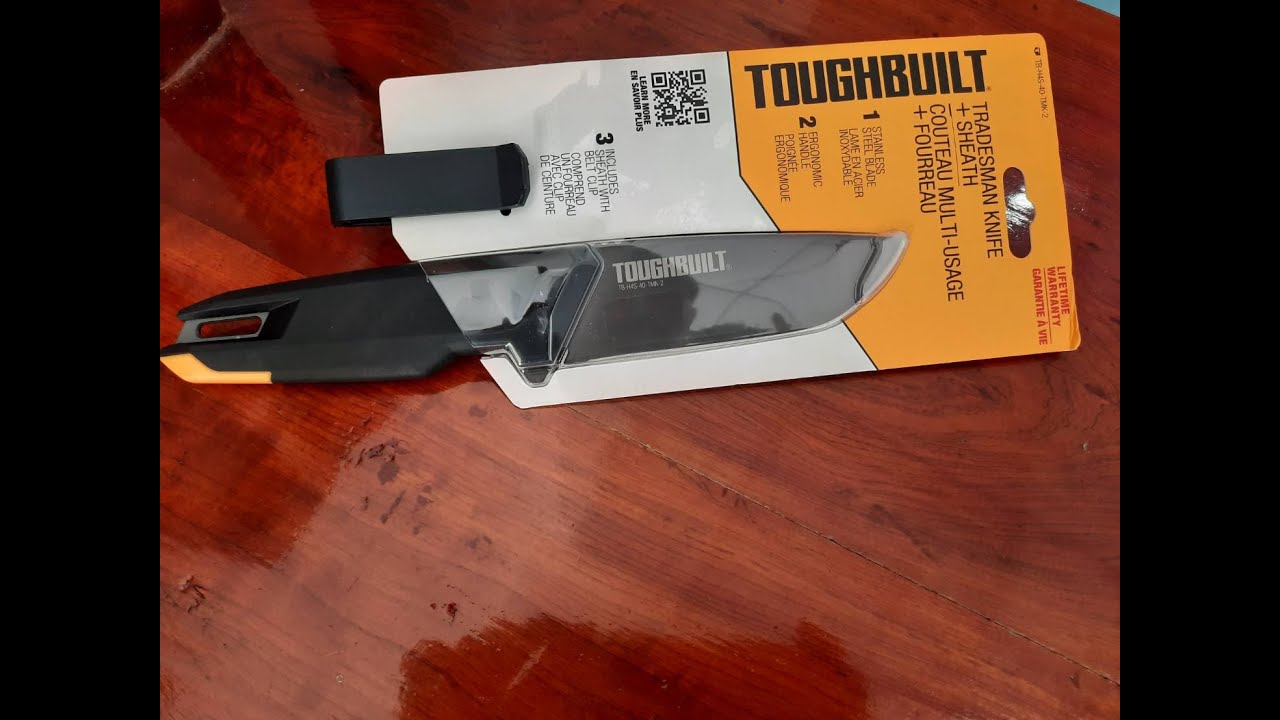 รีวิว Toughbuilt TB-H4S-TMK-2 มีดช่างคุณภาพสูง - YouTube