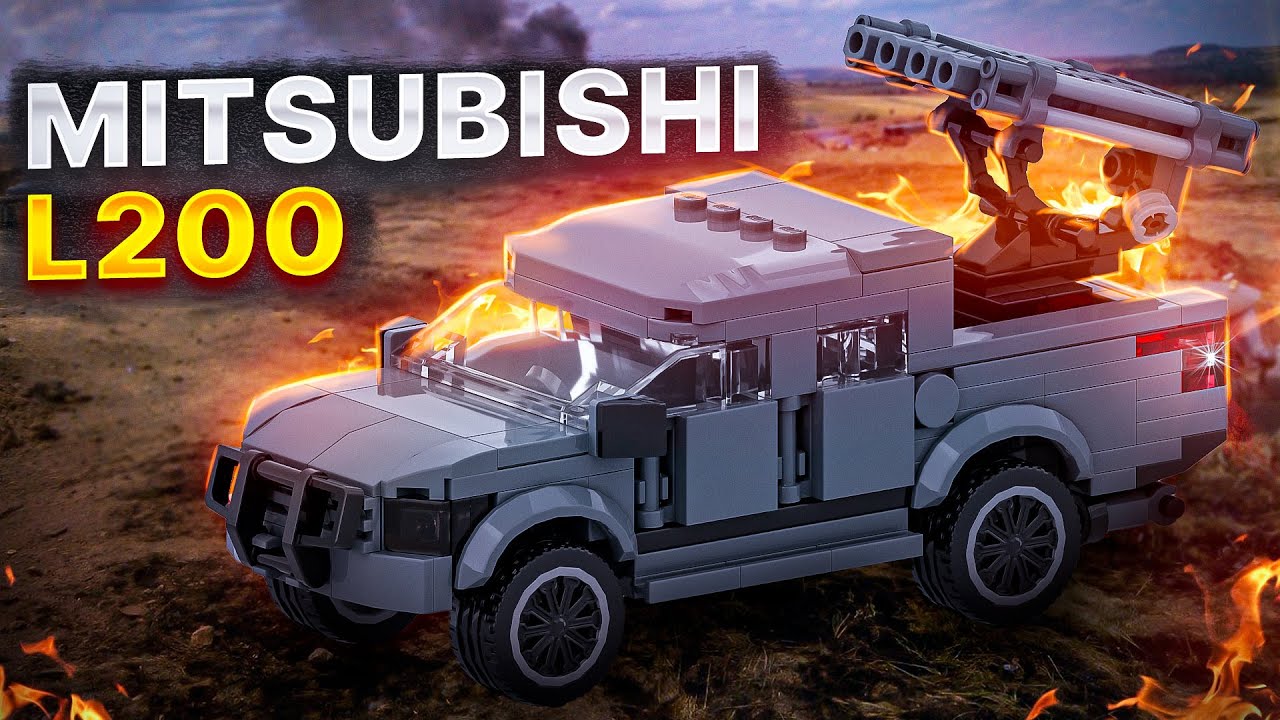 LEGO MLRS Mitsubishi L200 with a launcher MOC Review - YouTube