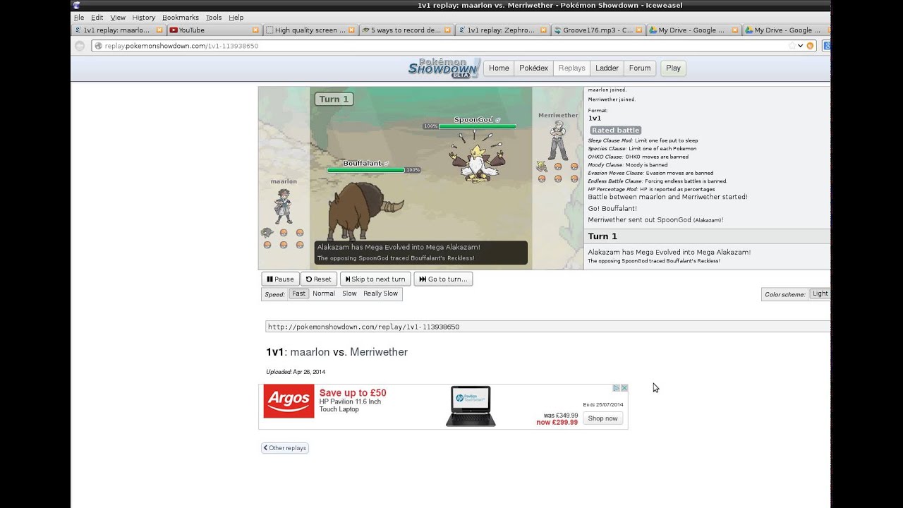 Pokemon Showdown maarlon V merriwether - YouTube