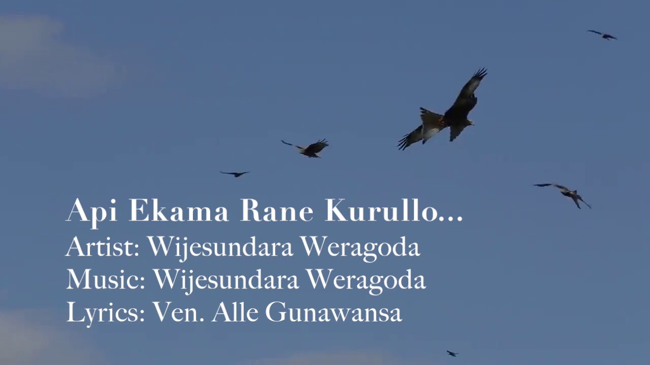 අපි එකම රෑනේ කුරුල්ලෝ..Wijesundara Weragoda~Api Ekama Rane Kurullo ...