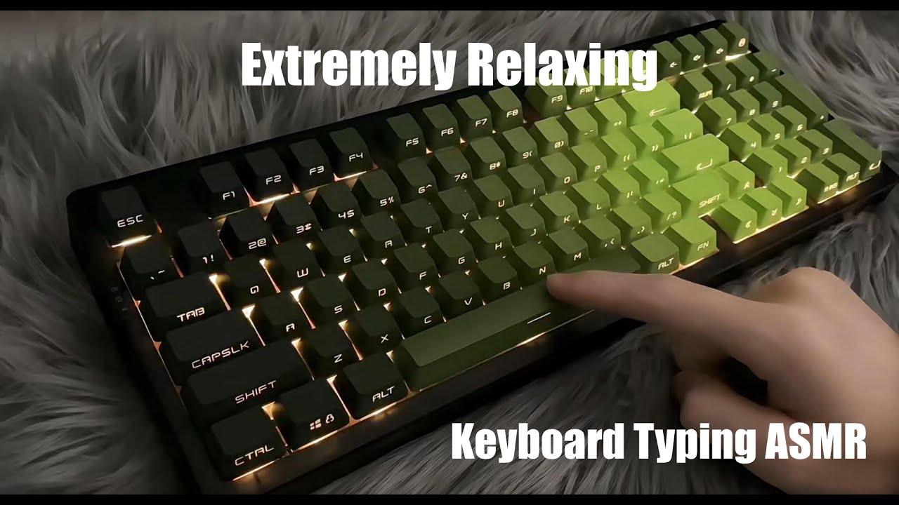 Extremely Relaxing Keyboard Typing ASMR | Deep Work, Study & Sleep - YouTube