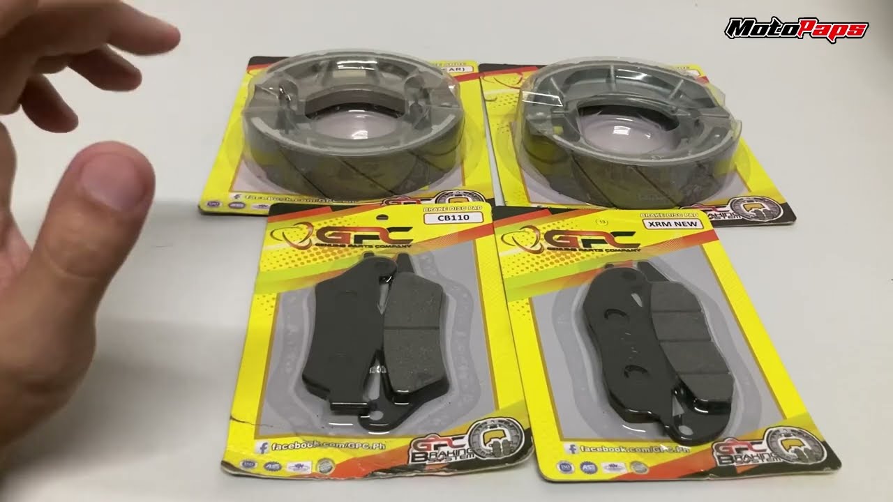 GPC Brake Shoe and Brake Pads Compatible Motorcycle Models - YouTube