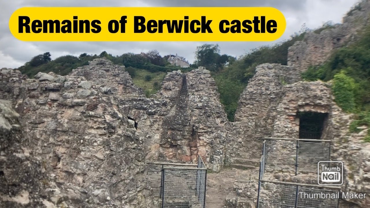 Exploring the remains of Berwick castle - YouTube