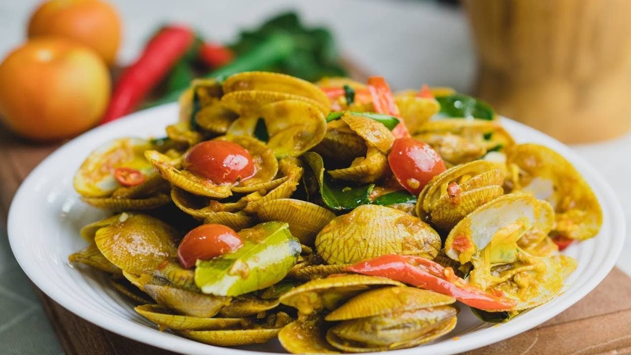 LALA PEDAS ALA THAI | Resipi Lala Pedas Ala Thai - YouTube