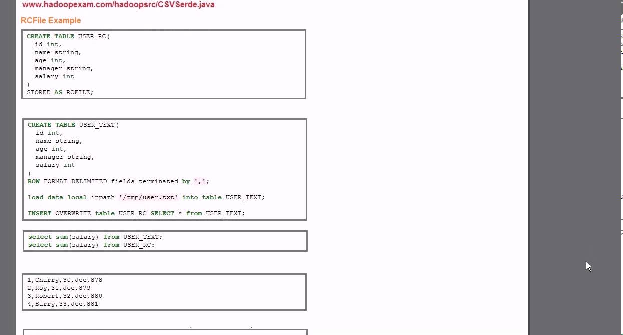 What is RCFile? What is Hive? www.HadoopExam.com - YouTube