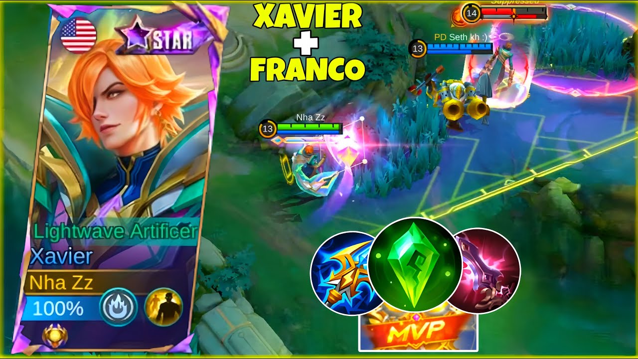 XAVIER POWERFUL DAMAGE BUILD IN MIDLANE!! XAVIER STARLIGHT SKIN ...