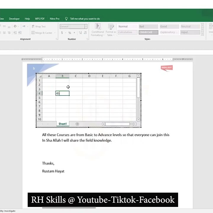 Insert Object or Open Other Software in Ms Word 2019 | MS Word Tutorial ...