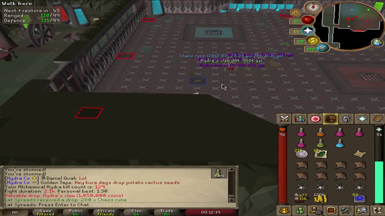 Hydra's Claw @ 129 kc (Sold Lance for 106m) - YouTube