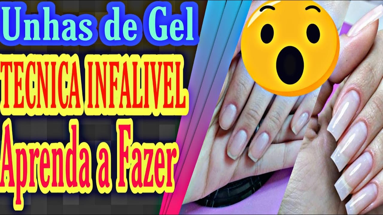 Unhas de Gel com Tips Unhas de Gel Como Fazer Unhas de Gel Passo a ...