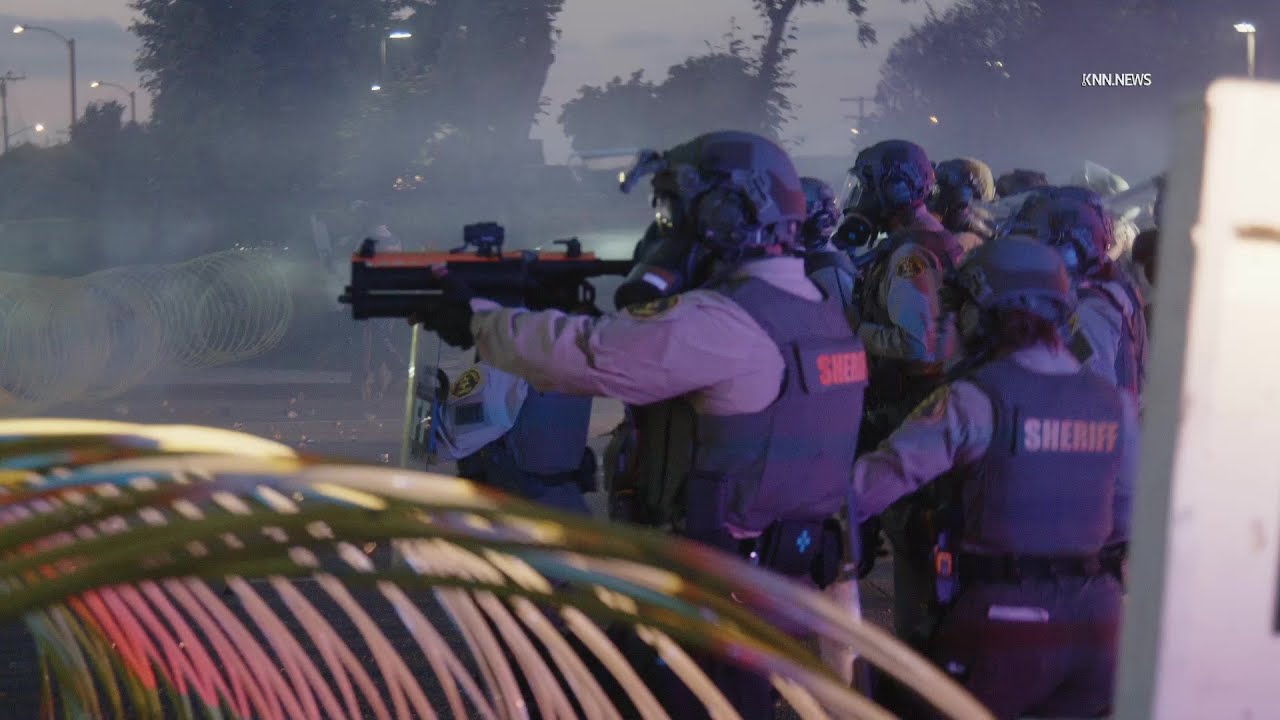 ICE Protest Escalates in Compton; Car Drives Toward Deputies Part 3 ...
