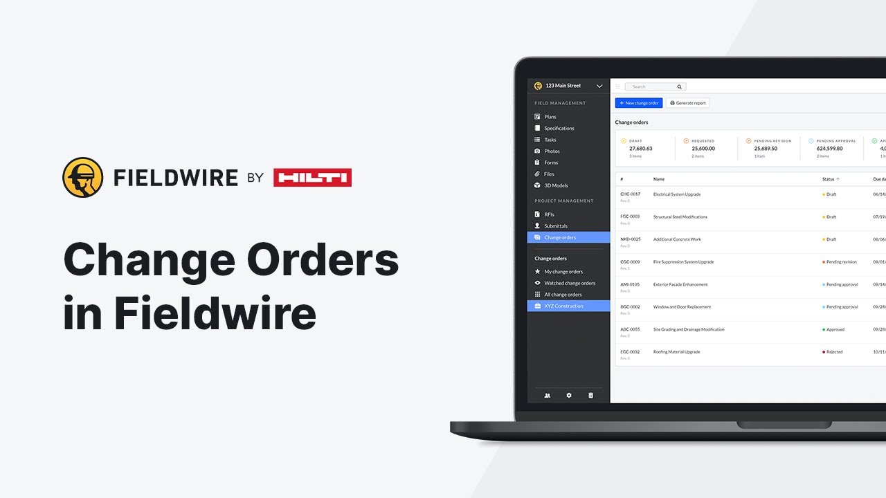 Change Orders in Fieldwire - YouTube