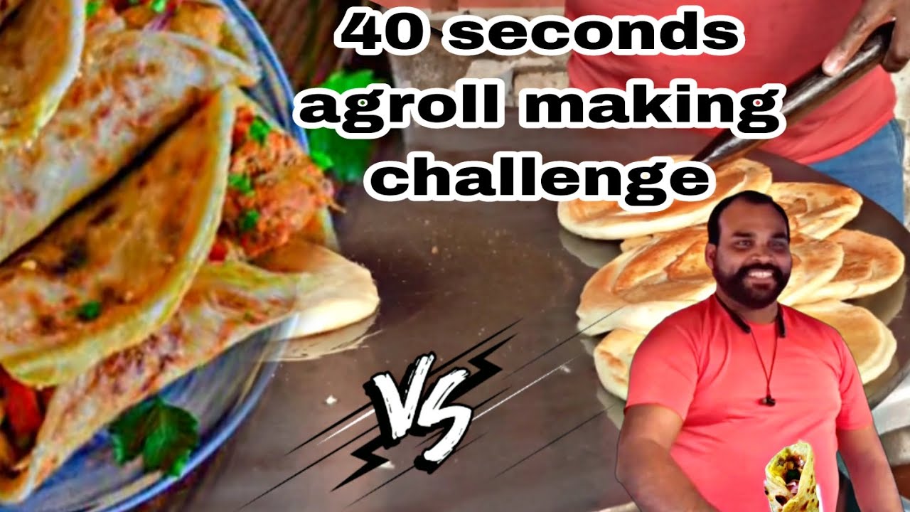 Biggest egg roll. viral Indian food blogger. 40 seconds egg roll making ...