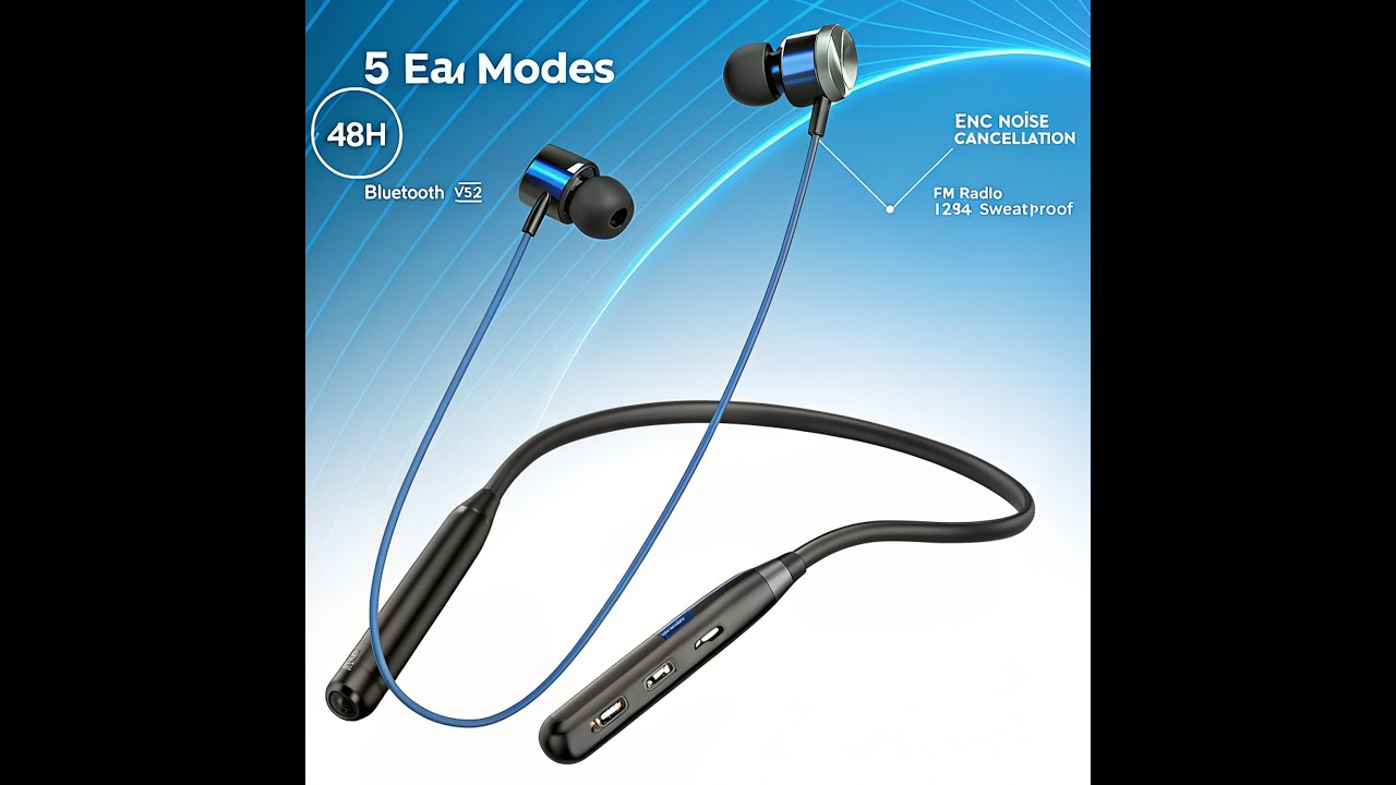 RD EM 500 Wireless Bluetooth Neckband -2025 - YouTube