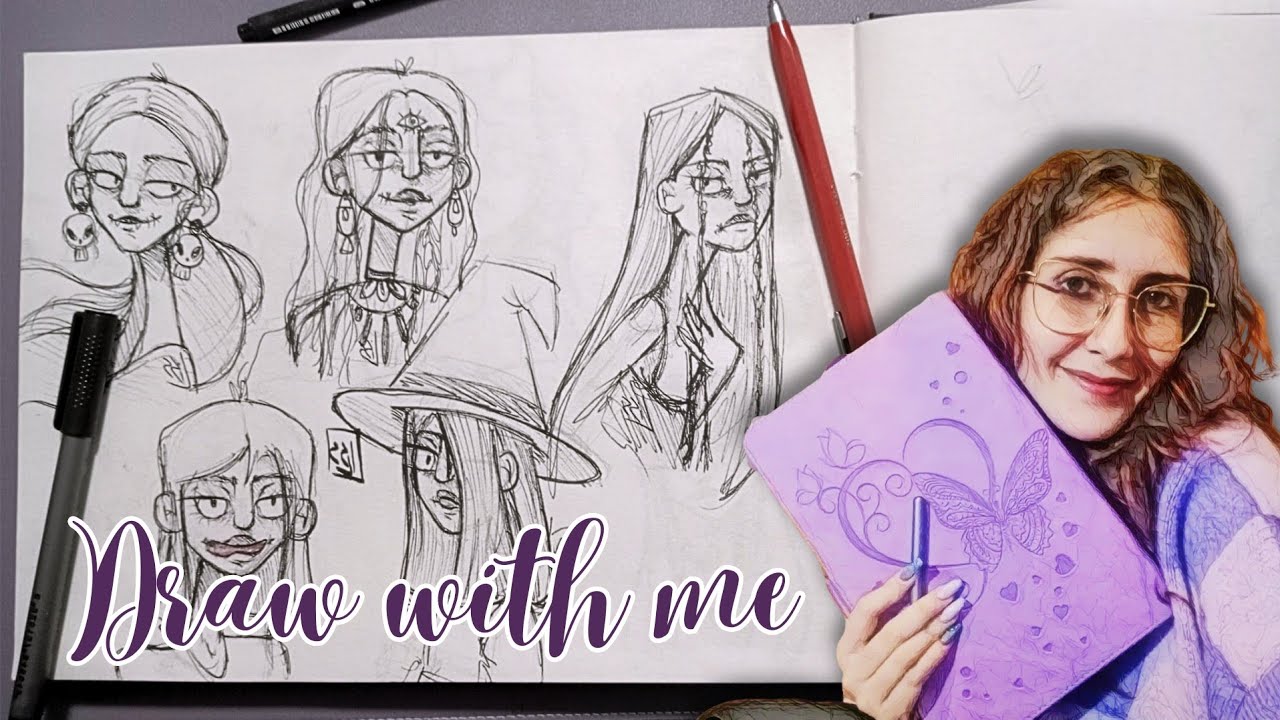 DRAW WITH ME 💜 - YouTube