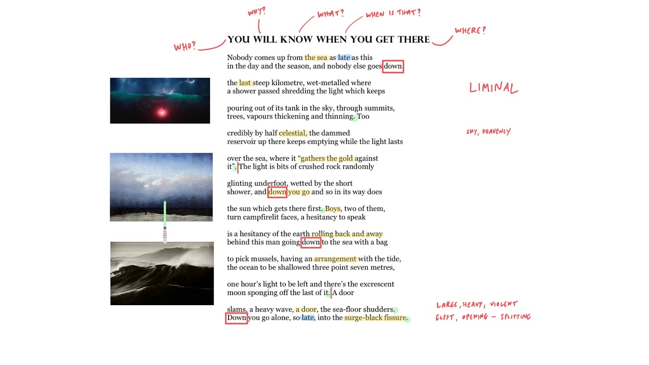 You Will Know When You Get There - FULL MARKS ANALYSIS - IGCSE English ...